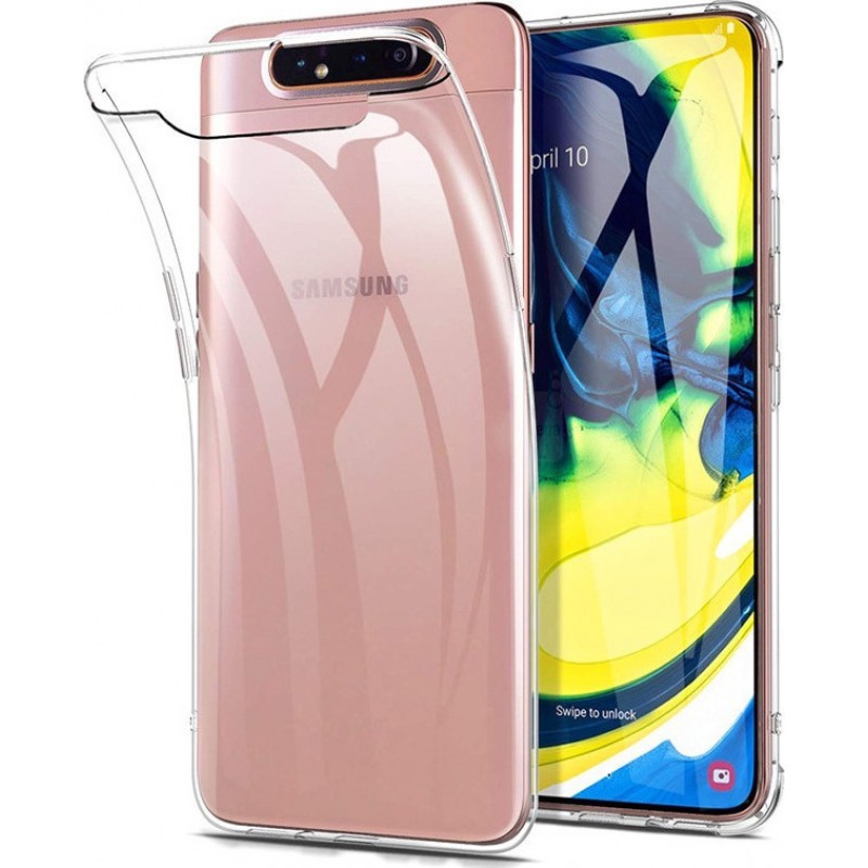 OEM Back Cover Σιλικόνης για Samsung Galaxy A80– Διαφανές